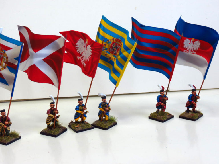 28mm – Polish Renaissance & Cossack Flags. – Another Miniatures Painter
